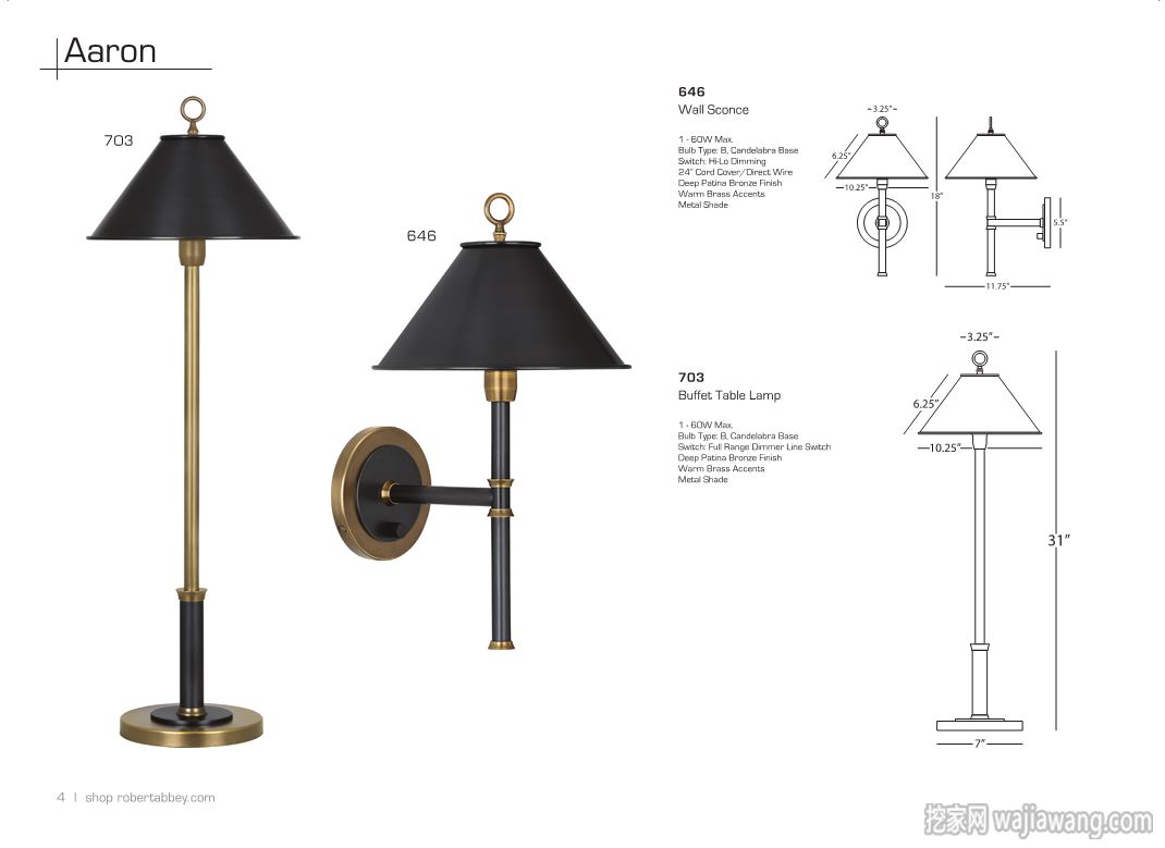 Robert Abbey 2024年美国流行灯饰设计图片电子目录_灯饰设计（共284张） - 挖家网