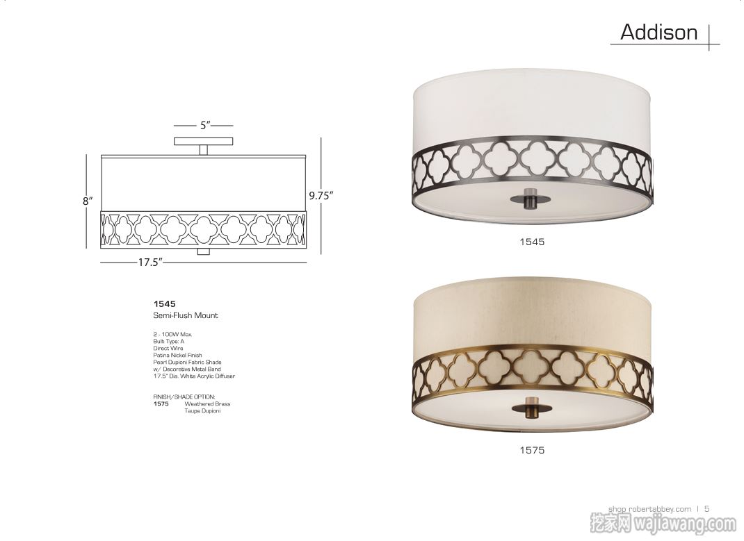 Robert Abbey 2024年美国流行灯饰设计图片电子目录_灯饰设计（共284张） - 挖家网